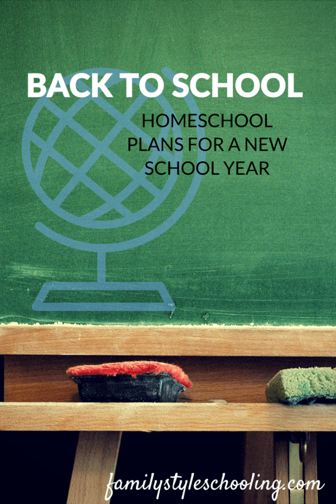 Plans for a New School Year - Family Style Schooling