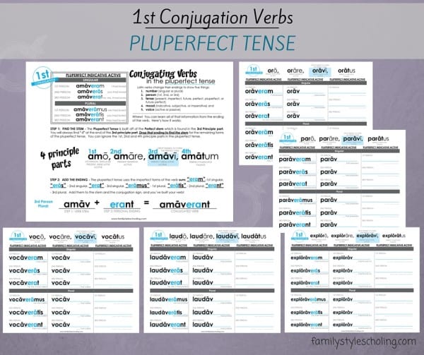 Latin Conjugations Perfect Stem Worksheets - Family Style Schooling