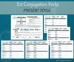 Latin Verb Conjugations Present Stem Worksheets - Family Style Schooling
