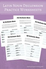 Latin Nouns Declension Free Printable - Family Style Schooling