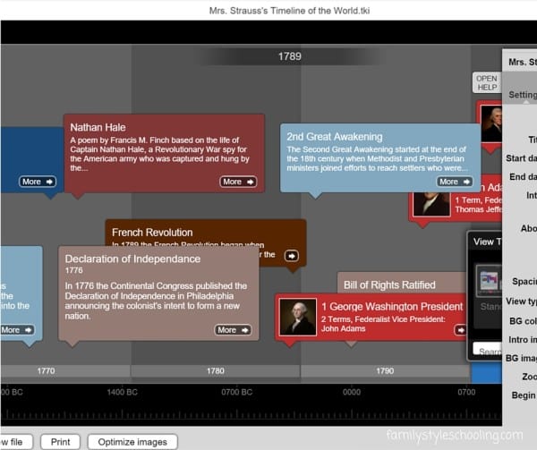 Tiki-Toki Digital Timeline Maker - Family Style Schooling