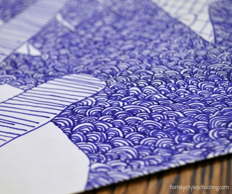 Art Inspiration - Playing with Patterns - Family Style Schooling
