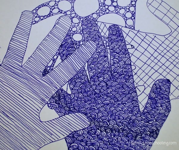 Art Inspiration - Playing with Patterns - Family Style Schooling