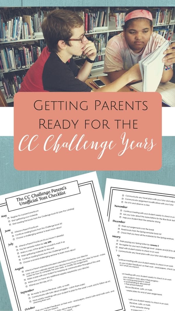 Getting Parents Ready for the CC Challenge Years