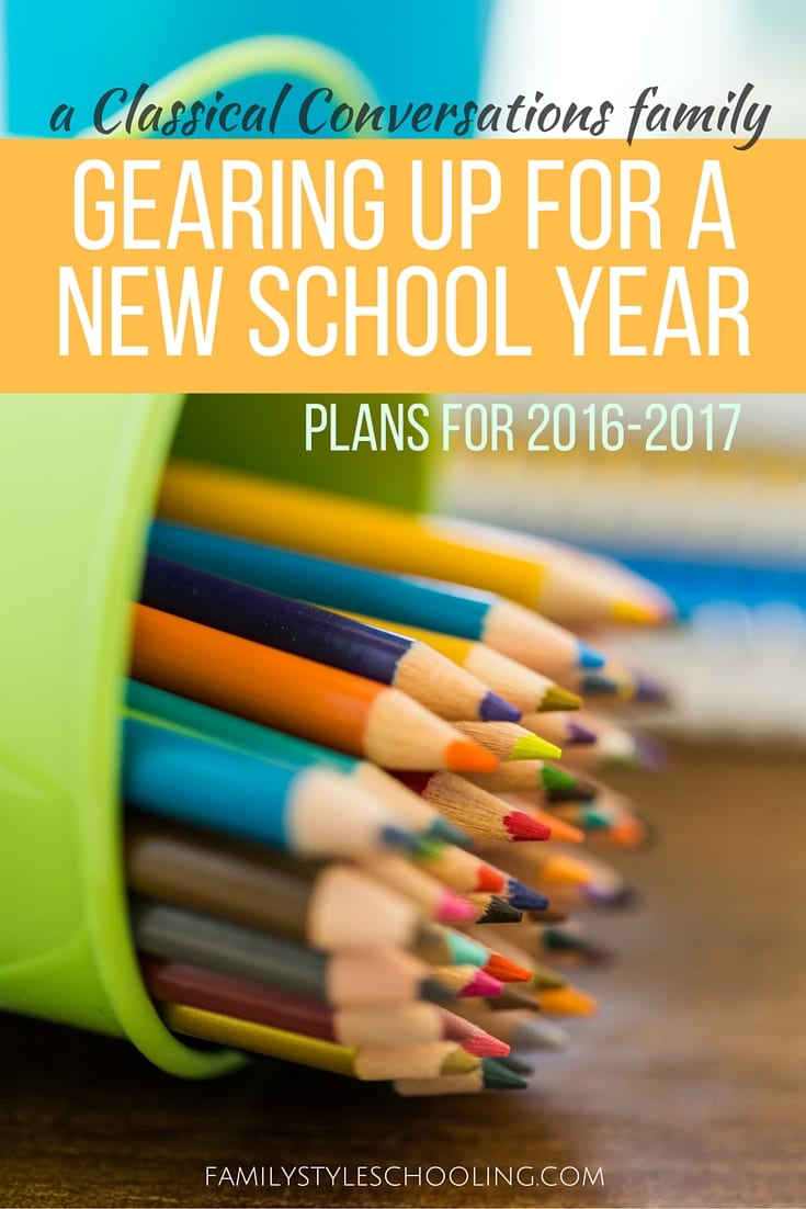 Gearing Up for a New School Year Plans for 2016-2017