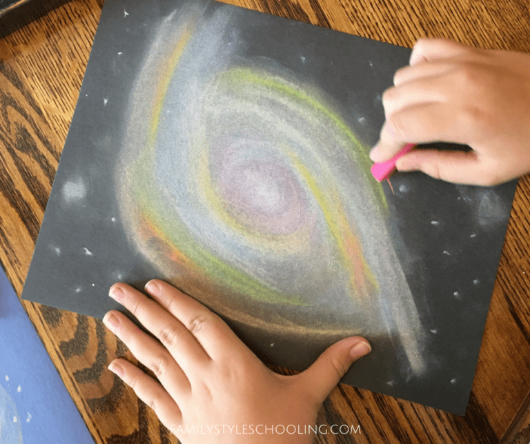 Making Chalk Art: Hands-On Learning Stations - Family Style Schooling