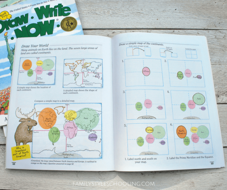 Draw the World: Hands-On Learning Stations - Family Style Schooling