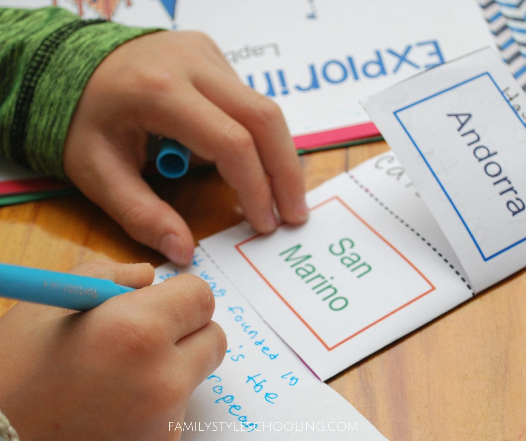 Geography Lap Books: Hands-On Learning Stations