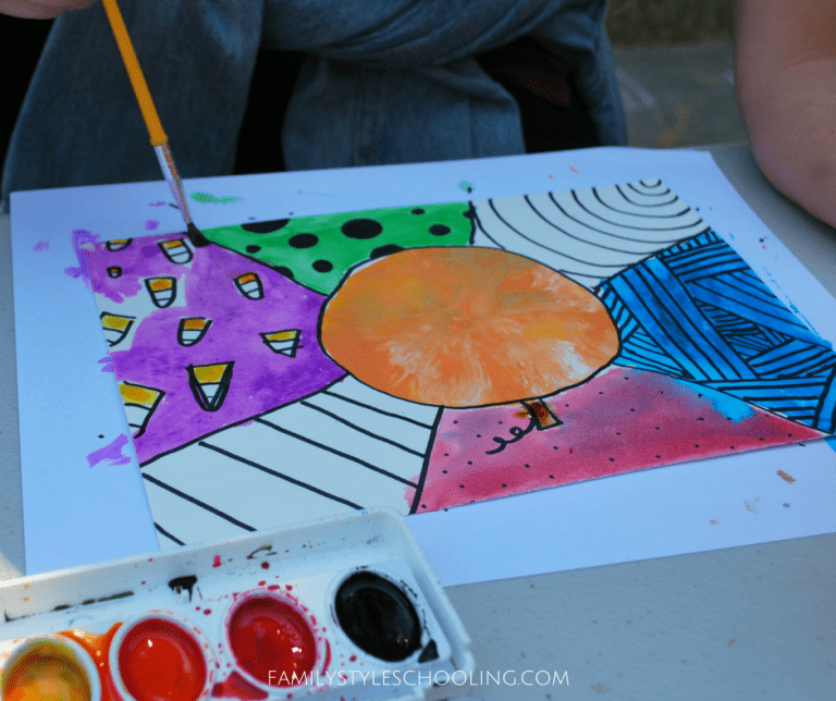 10 Fantastic Abstract Art Projects for Fall - Family Style Schooling