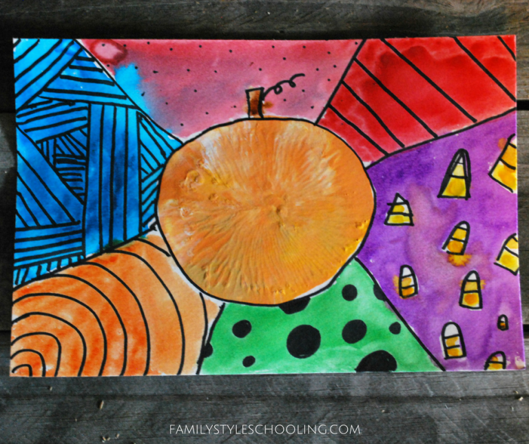 10 Fantastic Abstract Art Projects for Fall - Family Style Schooling