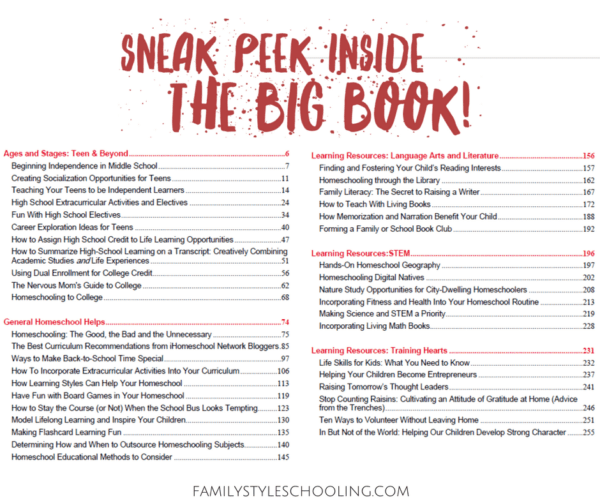 Need a Dose of Fresh Inspiration and Encouragment? - Family Style Schooling