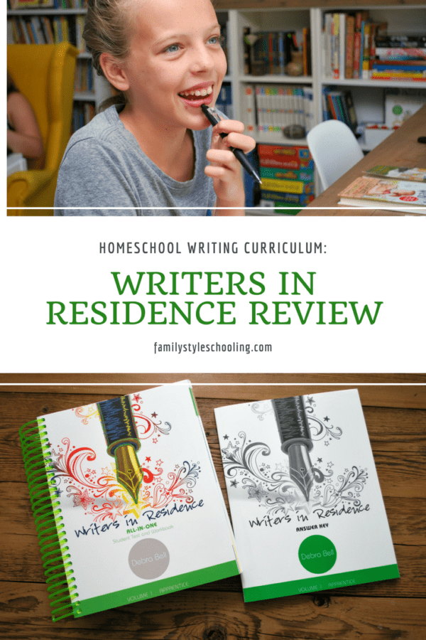 Homeschool Writing Curriculum: Writers in Residence Review