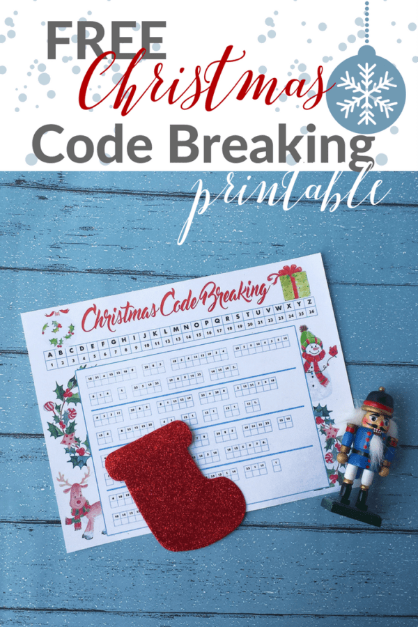 Free Christmas Code Breaking Printable - Family Style Schooling