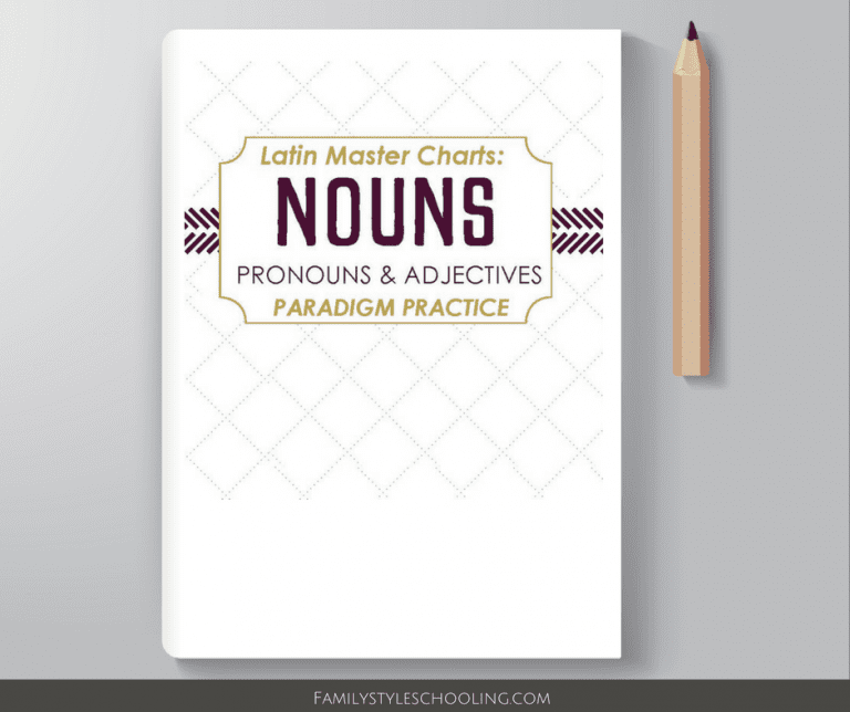 Latin Declensions & Conjugations Mastery Charts - Family Style Schooling