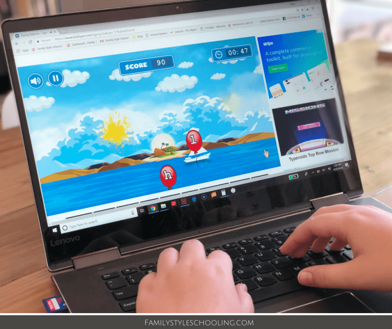 Free Typing Games to Build Typing Skills - Family Style Schooling