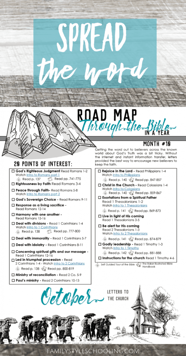 Spread the Word - Road Map Month 10 - Family Style Schooling