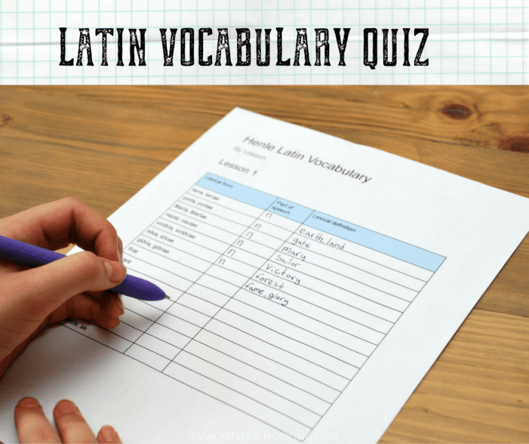 10 Ways to Practice Latin Vocabulary - Family Style Schooling