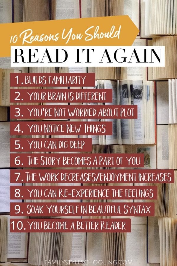 10 Reasons You Should Read It Again - Family Style Schooling