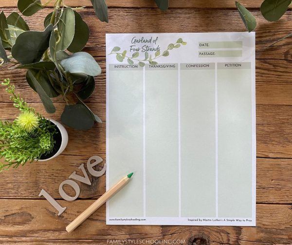 Free Quiet Time and Prayer Journal Printable