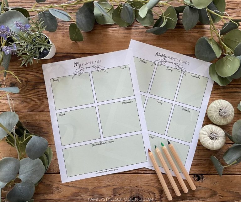 Free Quiet Time and Prayer Journal Printable