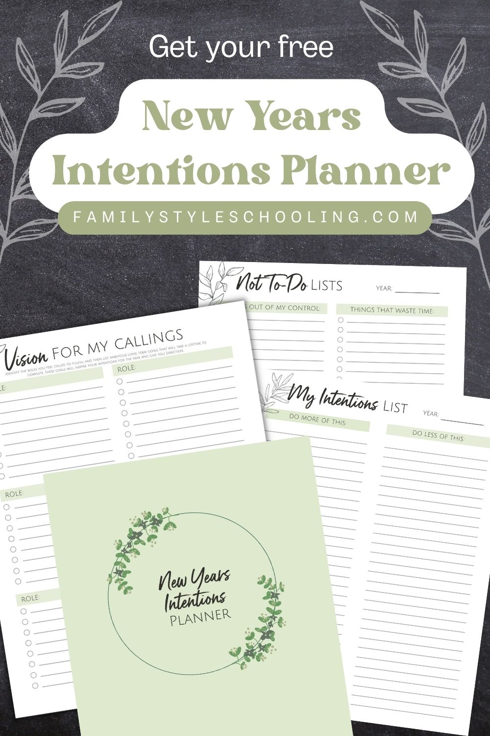 Free New Year's Planner for Moms to Focus Your Vision